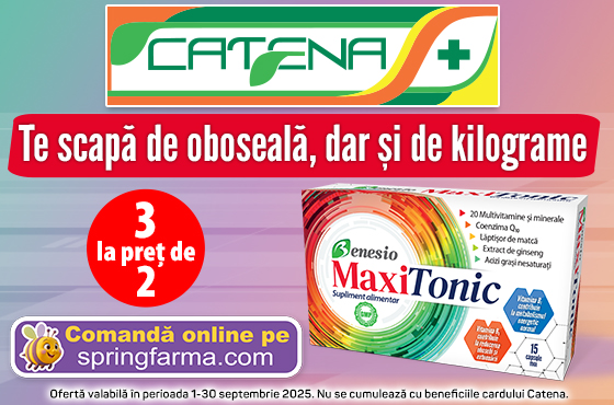 MaxiTonic de la Benesio te scapa de oboseala, dar si de kilograme