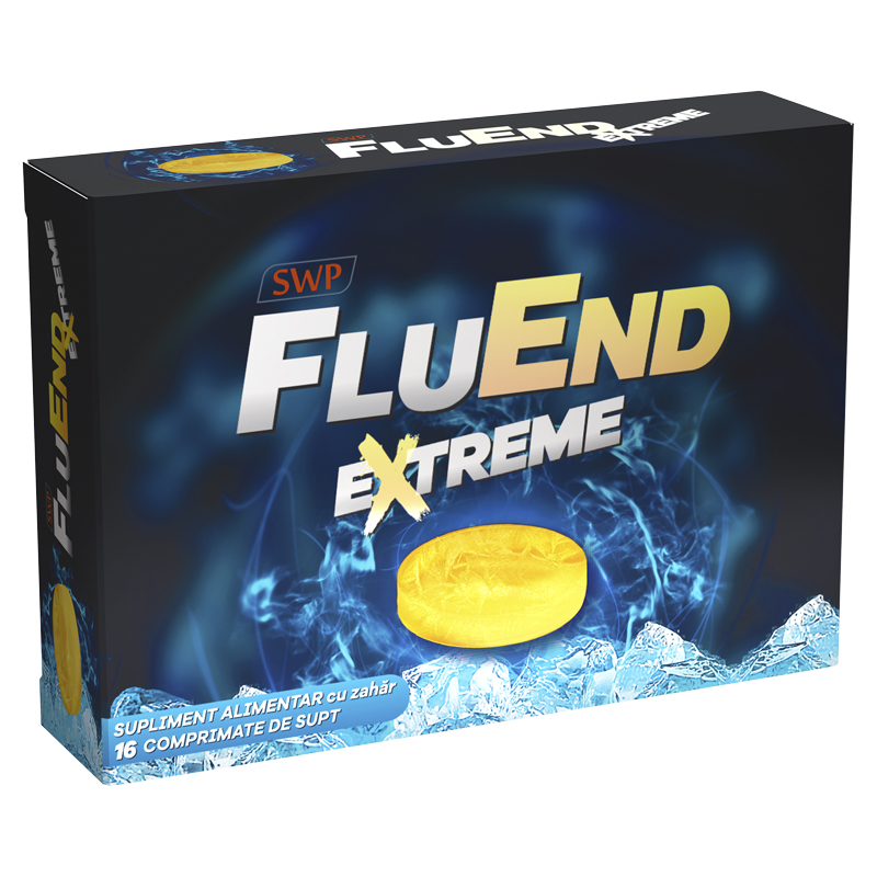 Fluend Extreme Mint, 16 comprimate de supt | Catena.ro