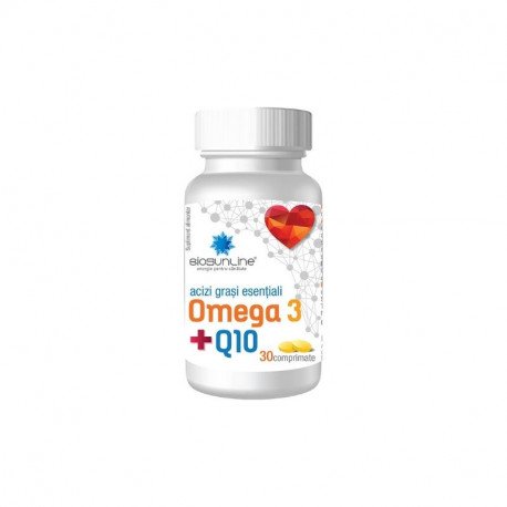BioSunLine Omega 3 + Q10, 30 comprimate | Catena.ro