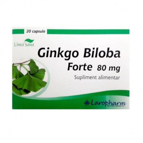 Ginkgo Biloba Forte 80 mg, 20 capsule | Catena.ro