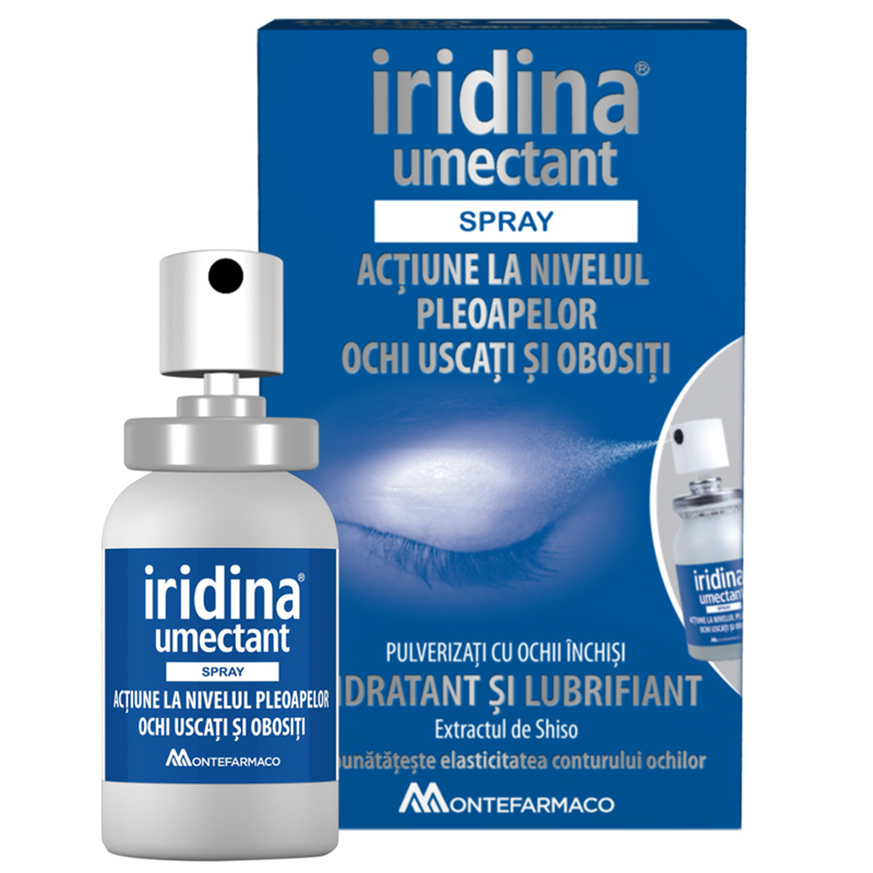 Iridina umectant spray pentru ochi uscati si obositi 10 ml | Catena.ro Iridina umectant spray pentru ochi uscati si obositi 10 ml | Catena.ro
