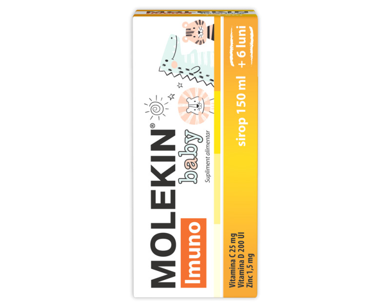 Molekin Imuno Baby 1-3 ani, 150 ml solutie, ZDROVIT | Catena.ro