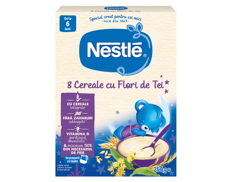 Nestle Cereale bebelusi de la 6 luni Somn usor Flori de tei X 250 g ...