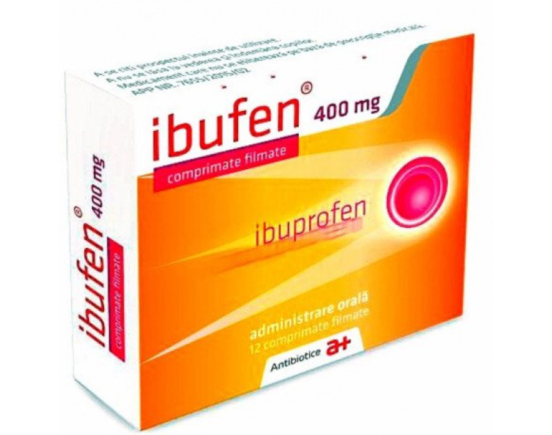 Ibufen 400 mg, 12 comprimate filmate, medicament antiinflamator | Catena.ro