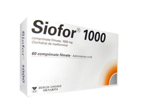 Siofor 1000mg x 4blist x 15 compr.film | Catena.ro