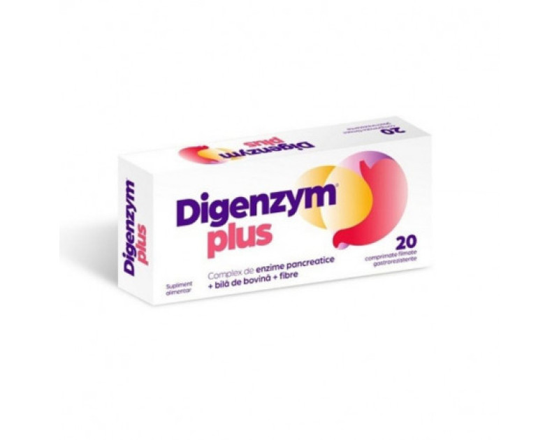 Digenzym Plus 20 comprimate filmate gastrorezistente