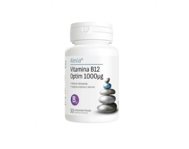 Vitamina B12 1000 mcg, 30 comprimate, Alevia | Catena.ro