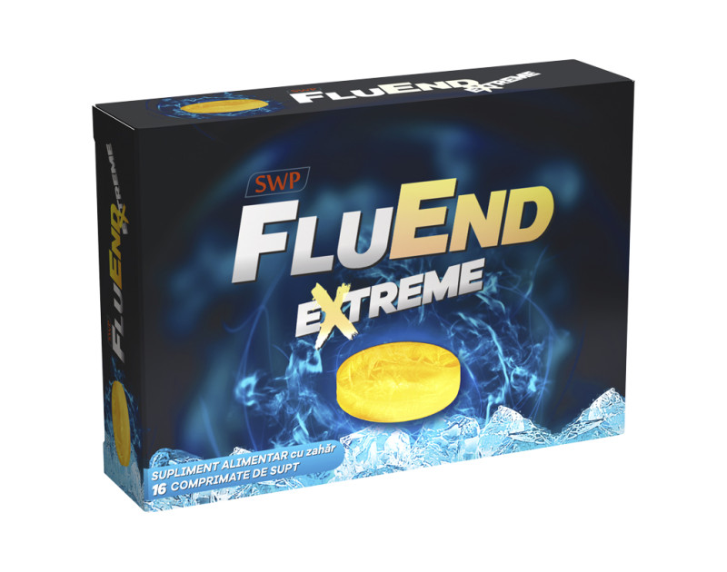 Fluend Extreme Mint, 16 comprimate de supt | Catena.ro