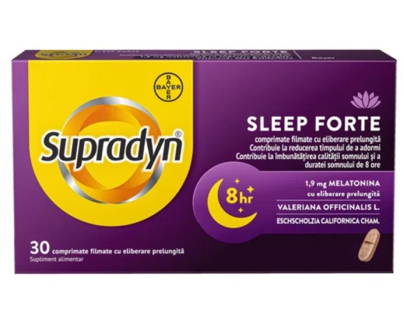 Supradyn Sleep Forte, 30 comprimate filmate, BAYER | Catena.ro