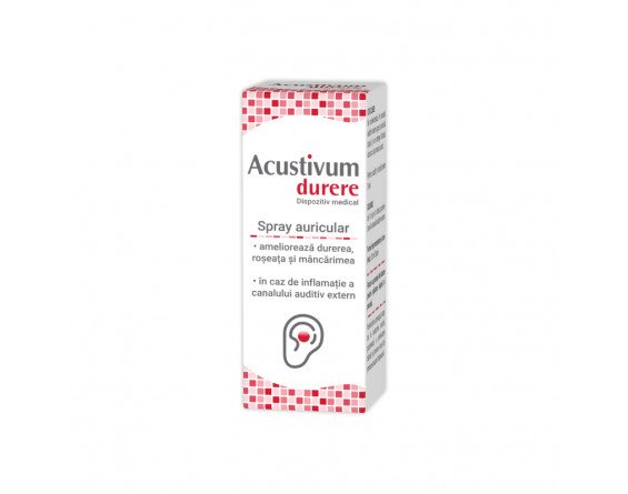Acustivum durere spray auricular, 20 ml