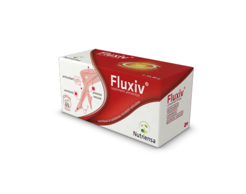 Fluxiv, 60 comprimate filmate, Antibiotice SA | Catena.ro