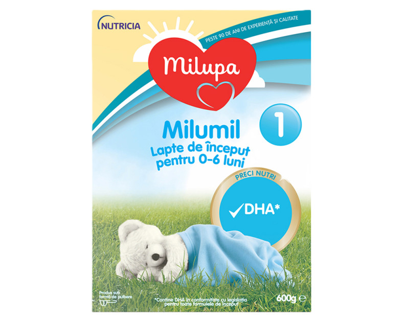 Milupa Milumil 1, 0-6 luni, 600 g