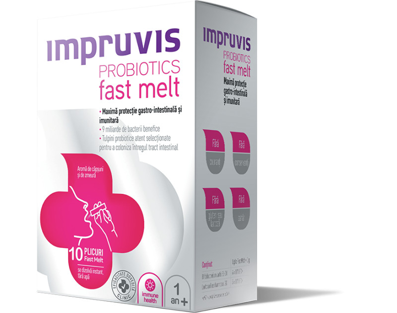 Impruvis Fast Melt, 10 plicuri, BIFODAN | Catena.ro