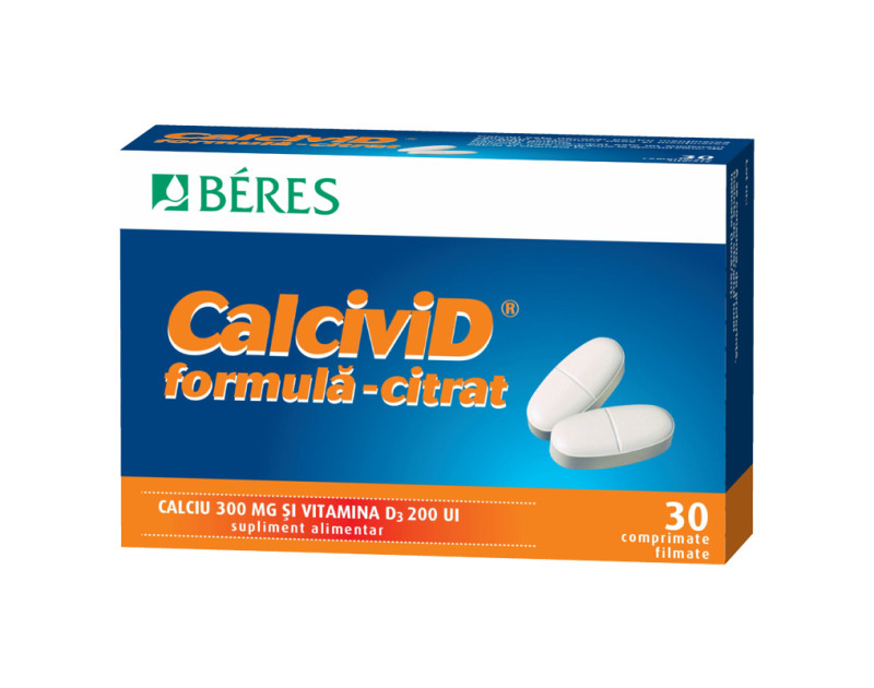 Calcivid citrat, 30 comprimate, Beres | Catena.ro