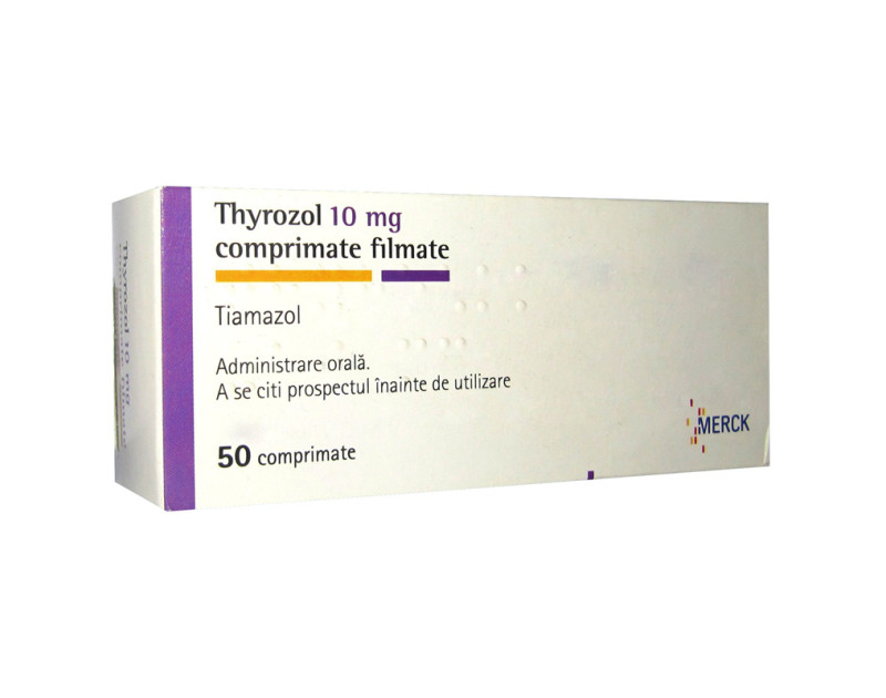 Thyrozol 10mg, 50 comprimate filmate | Catena.ro