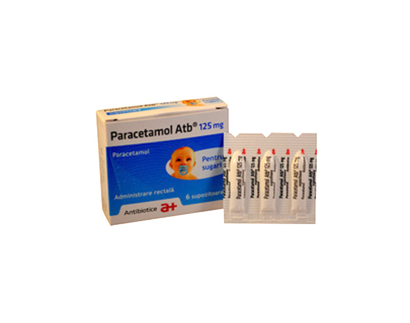 Paracetamol 125mg x 6 supozitoare IS | Catena.ro