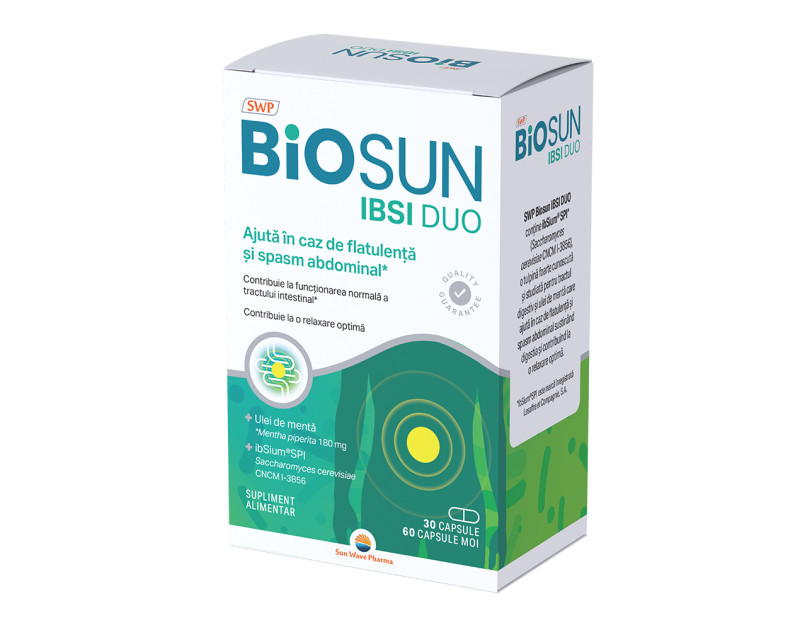 BioSun Ibsi Duo 30 capsule + 60 capsule moi, SUN WAVE PHARMA | Catena.ro
