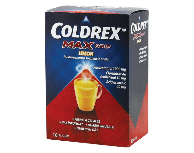 Coldrex MaxGrip Lemon x 10 plicuri | Catena.ro