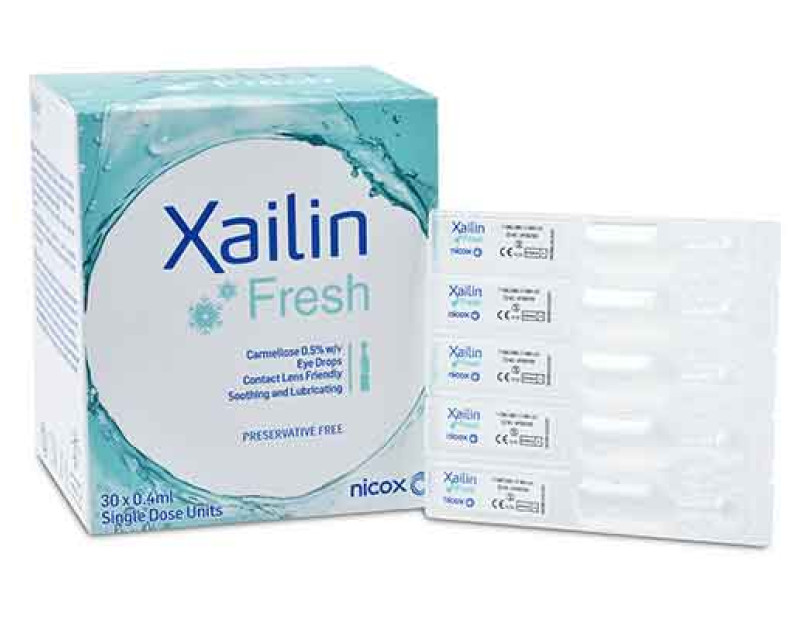 Picaturi Xailin Fresh 0.4 ml, 30 monodoze, Visufarma | Catena.ro