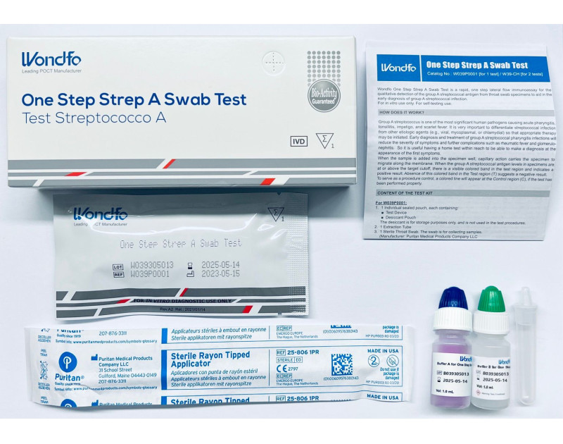 Wondflo Test rapid Streptococ A X 1 bucata | Catena.ro
