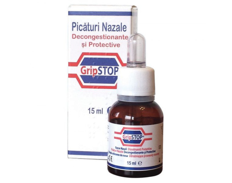 GripStop picaturi nazale, 15 ml, 3FPLANTAMED | Catena.ro