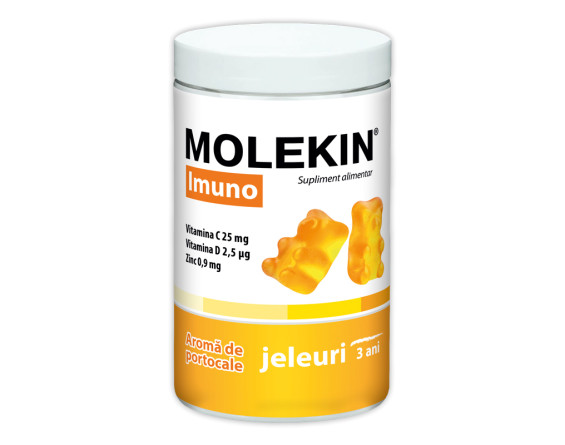 Molekin Imuno 3 ani+, 60 jeleuri aroma portocale, ZDROVIT | Catena.ro