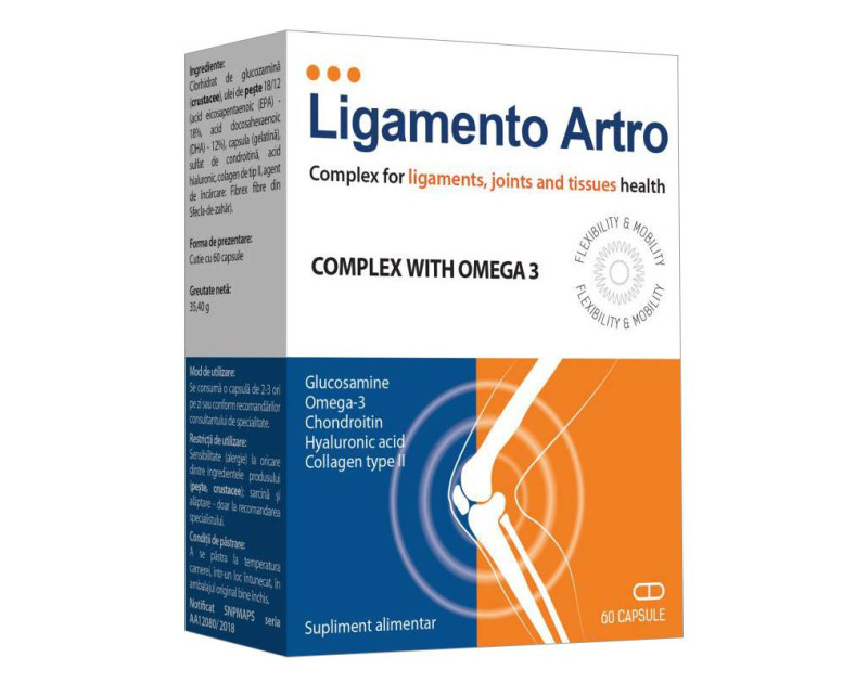 Ligamento Artro, 60 capsule, Mba Pharma | Catena.ro