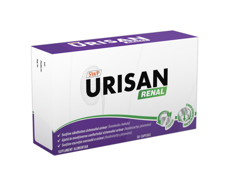 Urisan Renal, 30 capsule, Sun Wave Pharma | Catena.ro