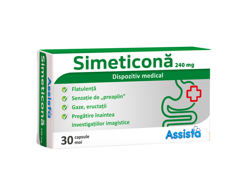 Simeticona 240 mg, 30 capsule moi, ASSISTA | Catena.ro