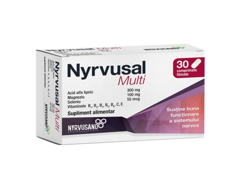 Nyrvusal multi, 30 comprimate filmate, Nyrvusano | Catena.ro