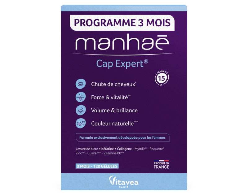 Vitamine pentru par Cap Expert, 120 capsule, Manhae | Catena.ro