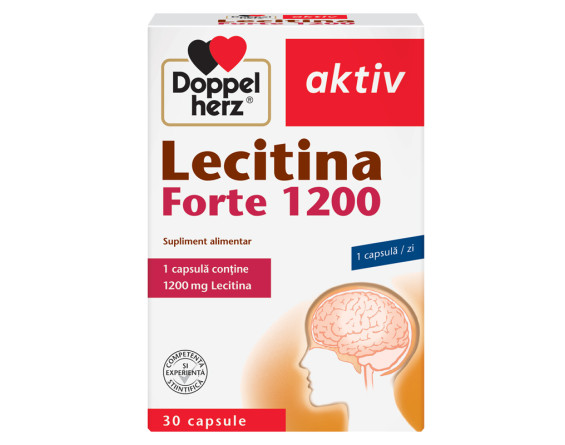 Doppel Herz Lecitina Forte 1200mg X 30 capsule | Catena.ro
