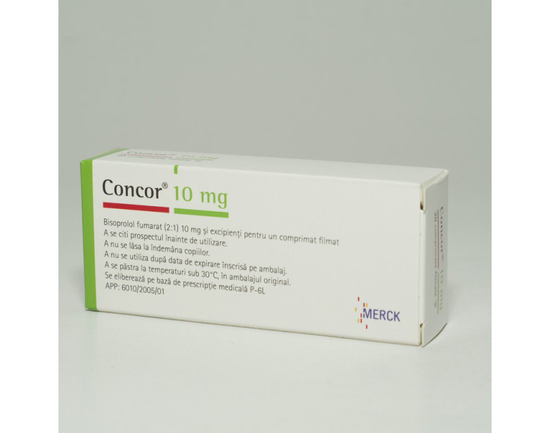 Concor 10mg, 30 comprimate filmate | Catena.ro