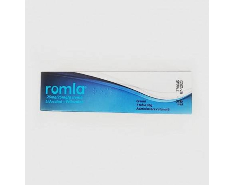 Romla 25 mg / 25 mg / g x 1 tub x 30 g crema | Catena.ro