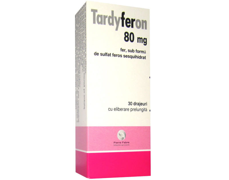 Tardyferon 80mg x 30 drajeuri ret | Catena.ro