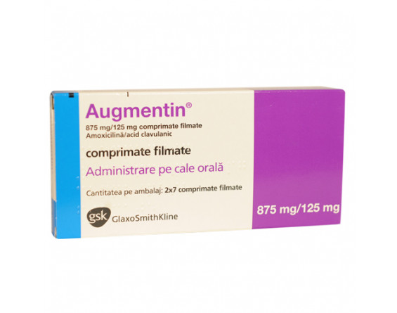 Prospect Augmentin 875 / 125 mg x 2 blistere x 7 comprimate filmate ...