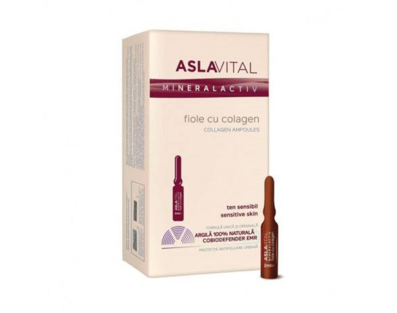 ASLAVITAL Fiole cu colagen (10 fiole*2 ml)