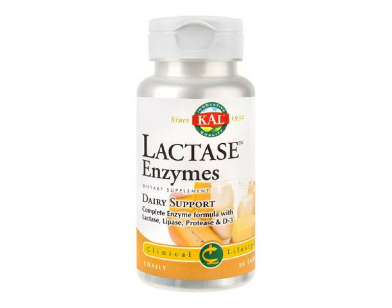Lactase Enzymes, 30 tablete, Secom | Catena.ro