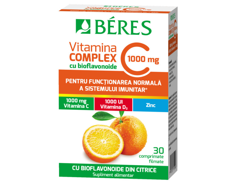 Beres Vitamina C 1000 mg Complex, 30 comprimate | Catena.ro