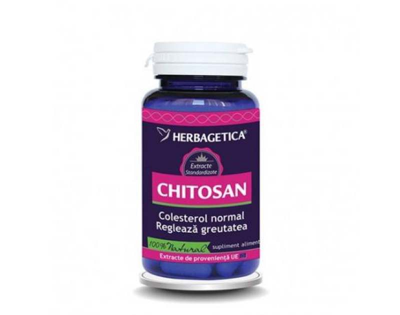 Herbagetica Chitosan, 60 capsule | Catena.ro