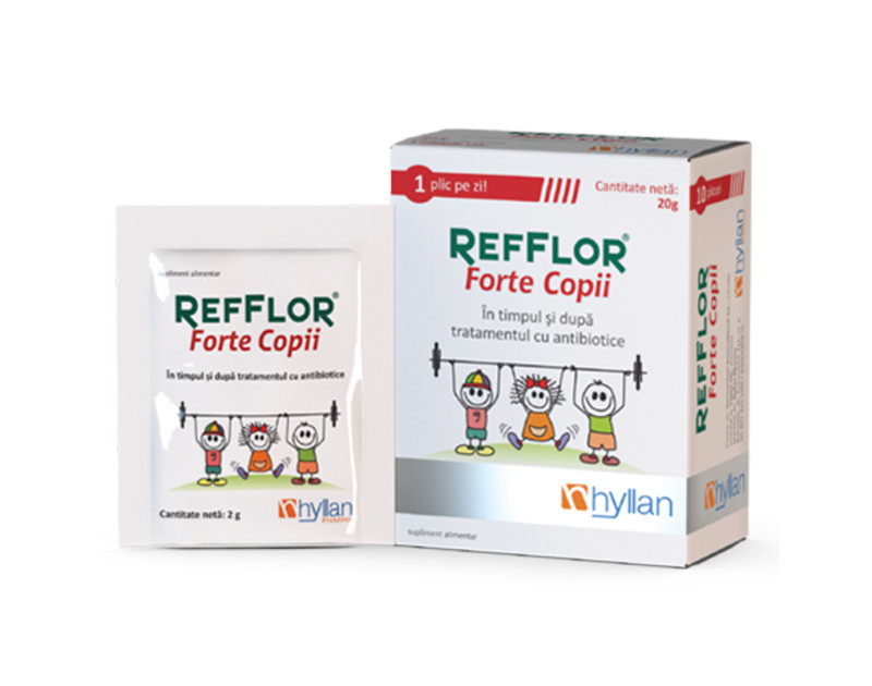 Refflor Forte copii, 10 plicuri de probiotice | Catena