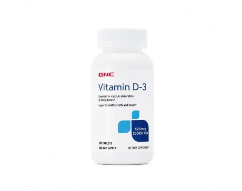 GNC Vitamin D3 5000 UI (180 tablete)