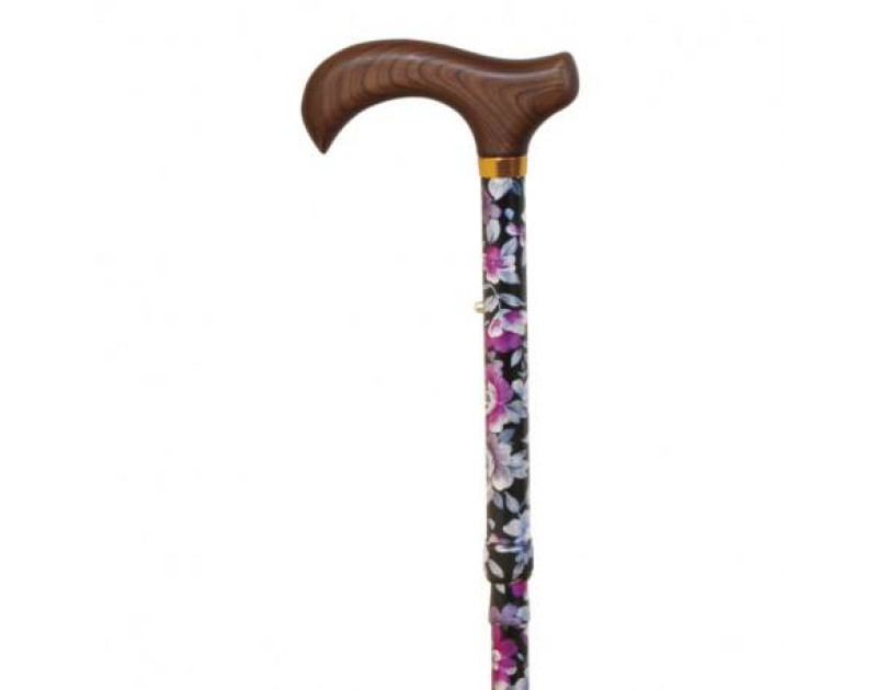 305 Baston pliabil, flori negre | Catena.ro