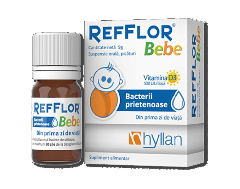 Refflor Bebe cu vitamina D, picaturi