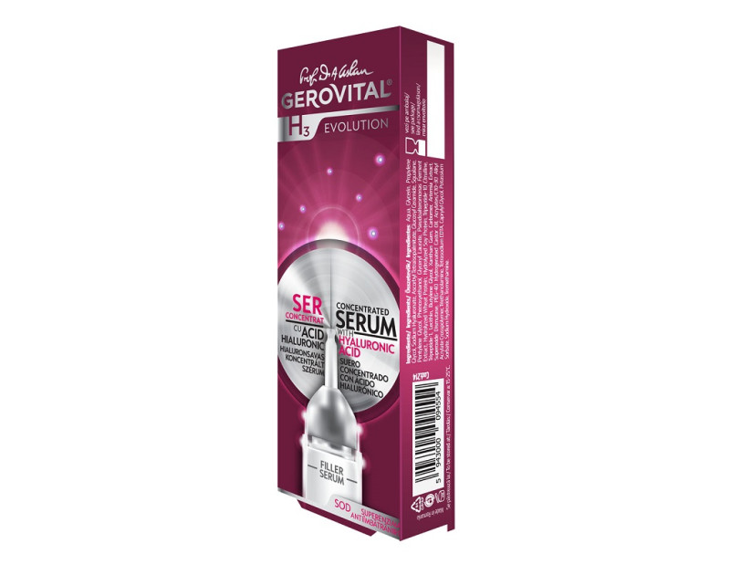 Gerovital H3 Evolution Ser concentrat cu Acid Hialuronic, 10ml | Catena.ro