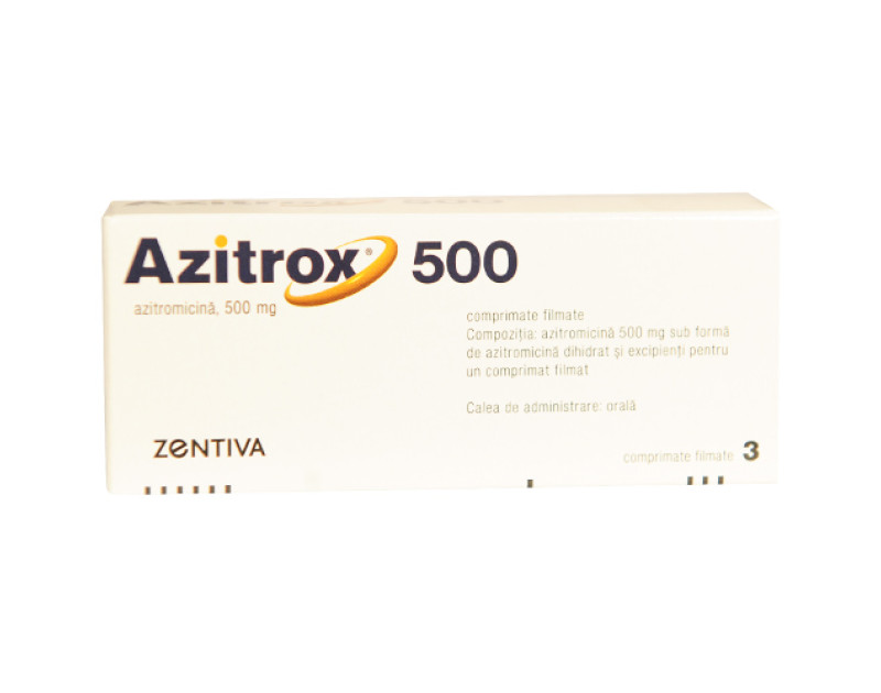 Azitrox 500 500mg x 3 compr.film | Catena.ro