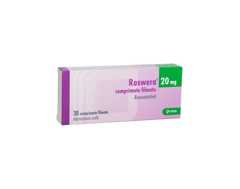 Roswera 20 mg, 30 comprimate filmate | Catena.ro