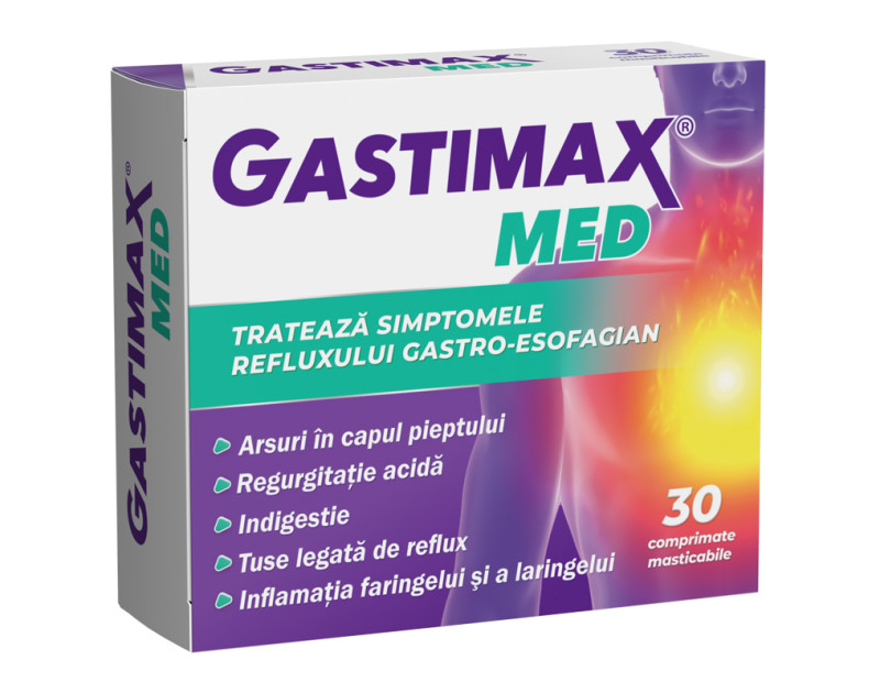 Gastimax Med X 30 comprimate masticabile