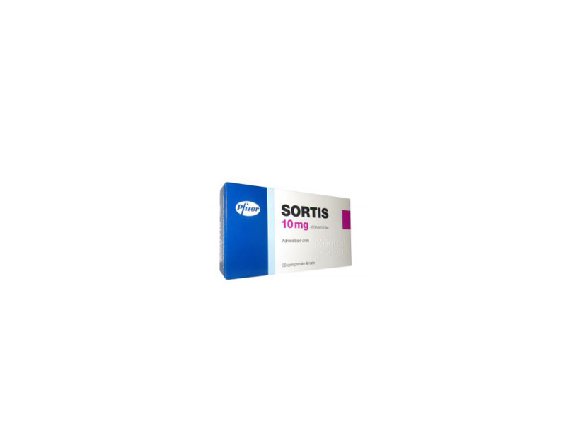 Sortis 10mg, 30 comprimate filmate | Catena.ro