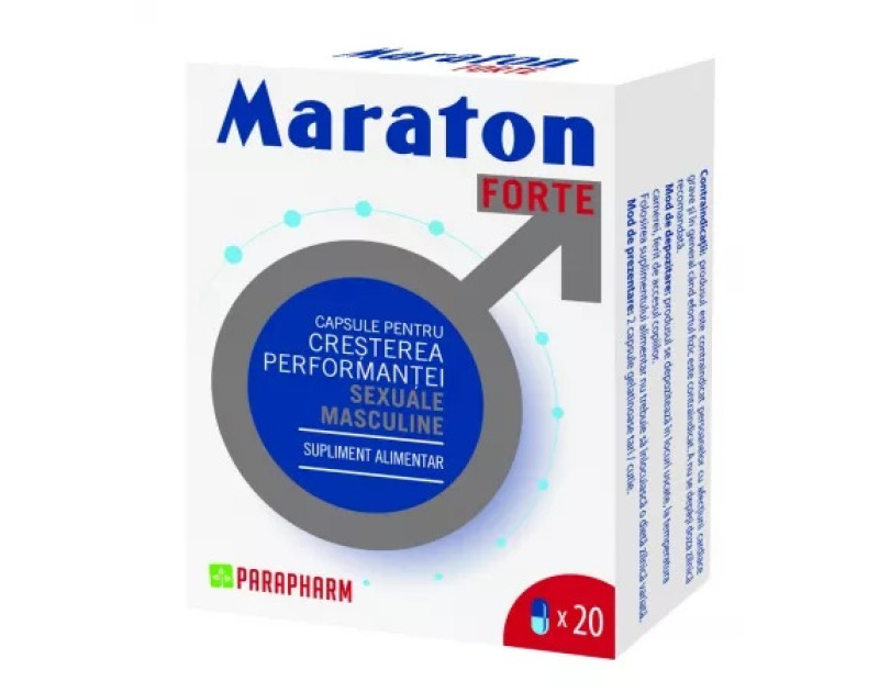 Maraton Forte - Supliment pentru performanta sexuala, 20 capsule